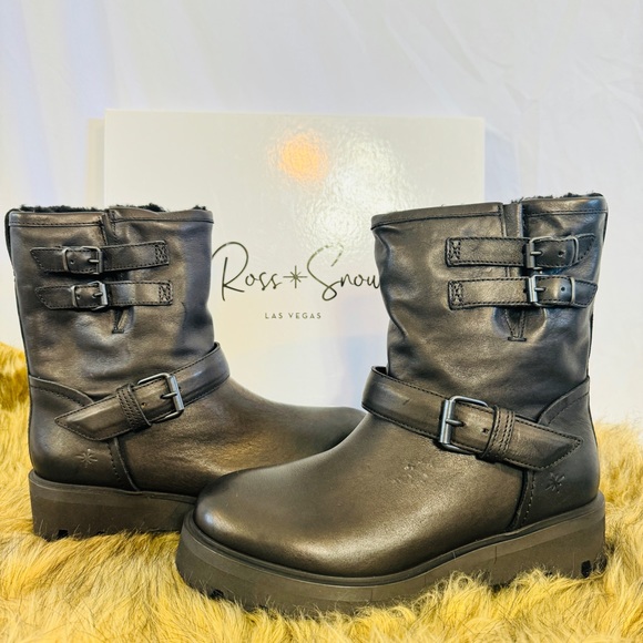 ross and snow | Shoes | Ross Snow Las Vegas Lucky Moto Italian Leather ...